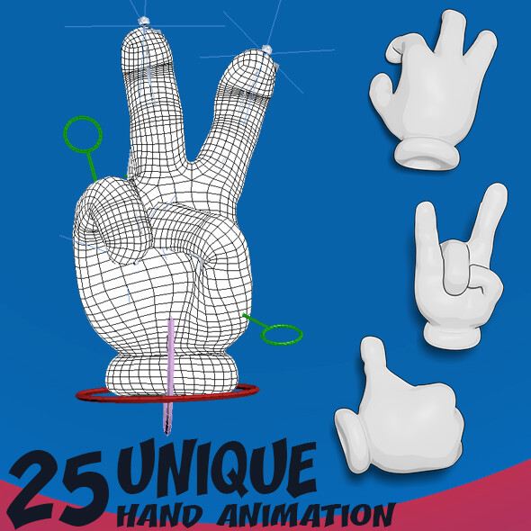 ArtStation - Cartoon Hand Gesture Animation