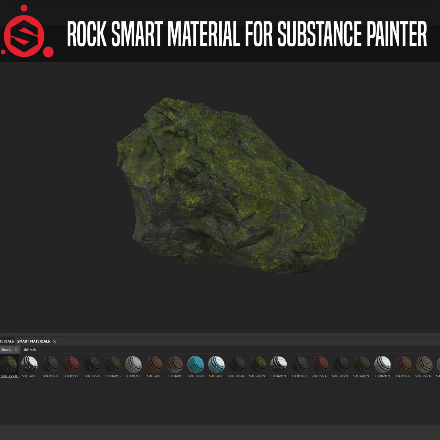 ArtStation - Rock Smart Material For Substance Painter with quixel scan