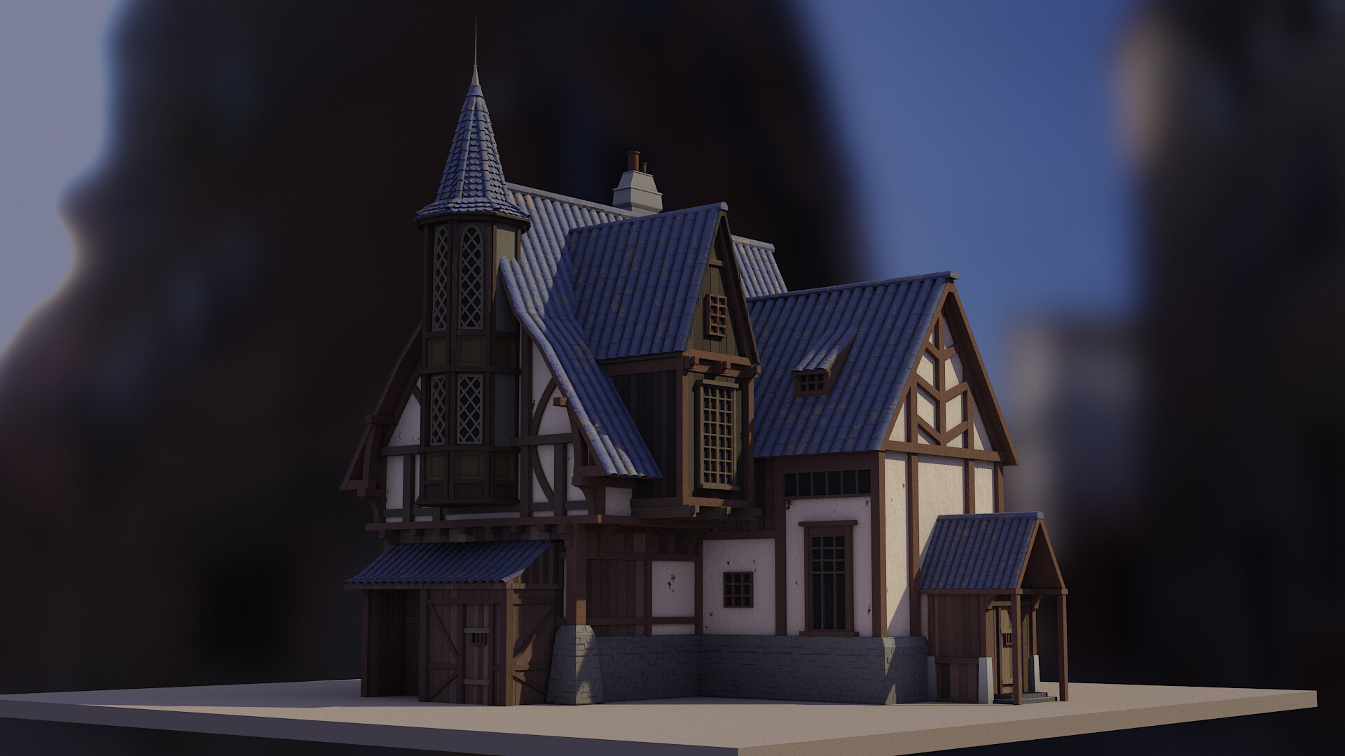 ArtStation - Medieval house - modelling practive