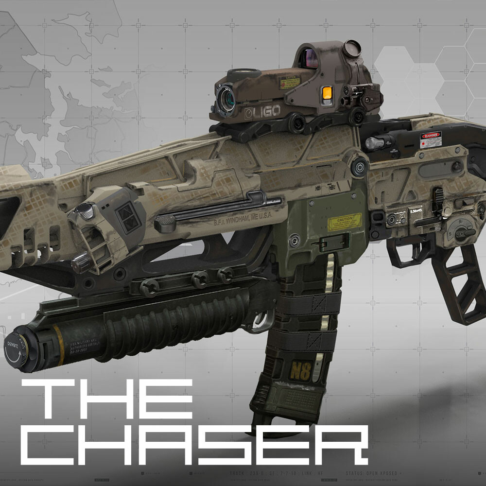 ArtStation - The Chaser-SMG-MP5 master