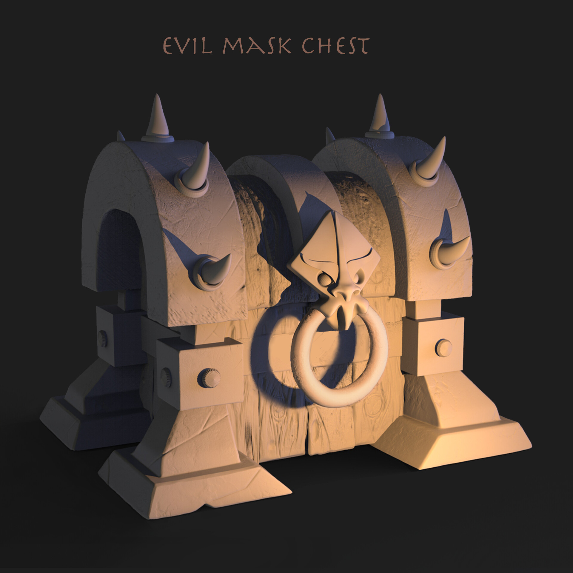 ArtStation - Evil Mask Chest