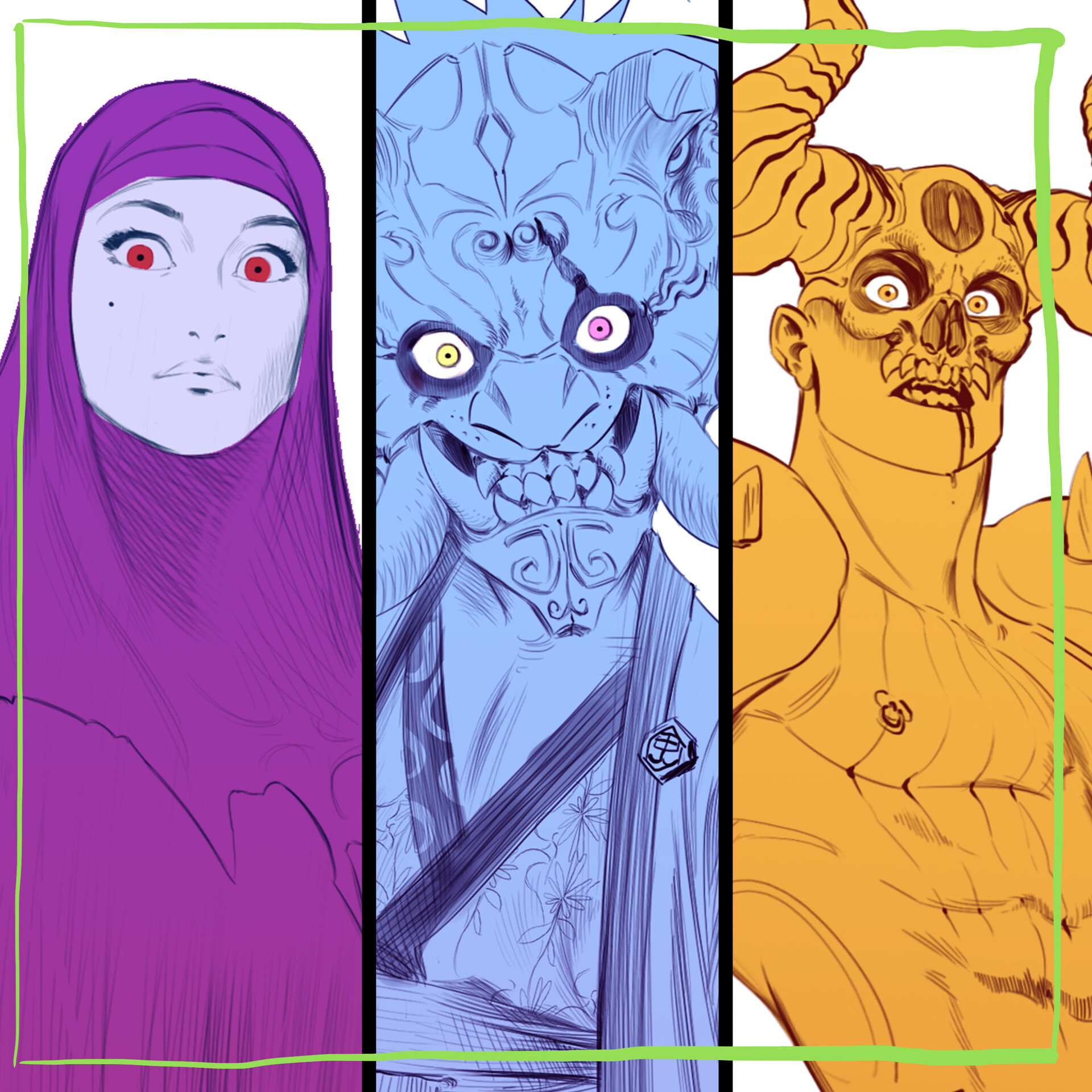 ArtStation - Chacters Concept art for Manga.