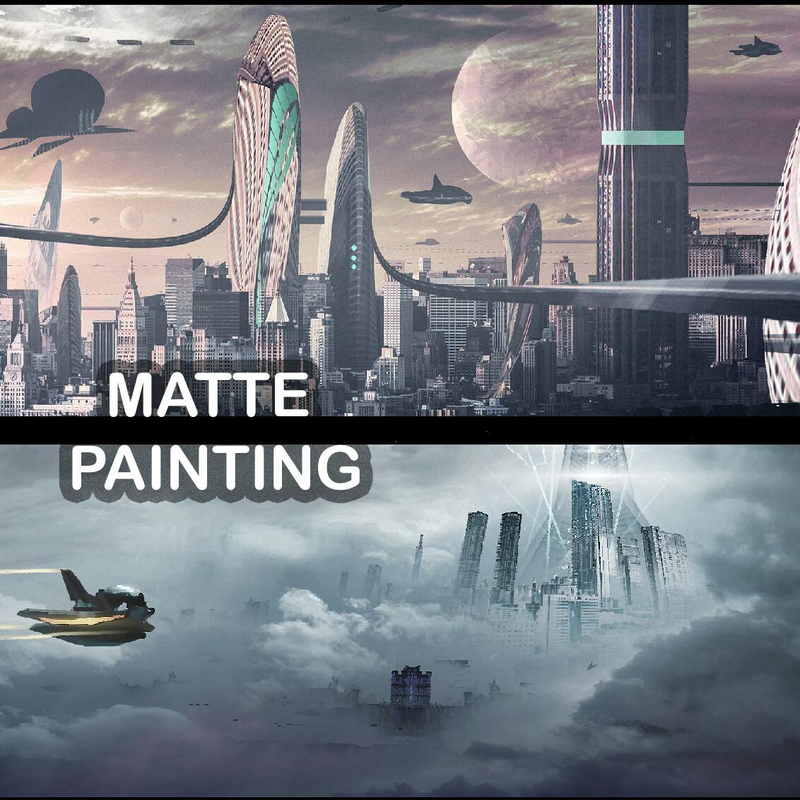 ArtStation - Quick Matte Painting Cities