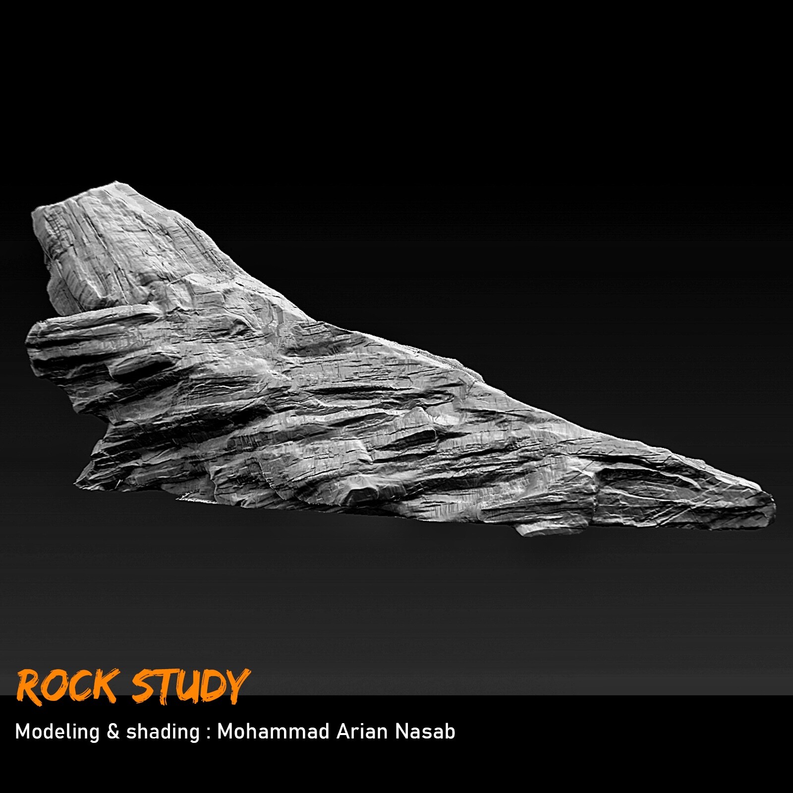 ArtStation - Rock study