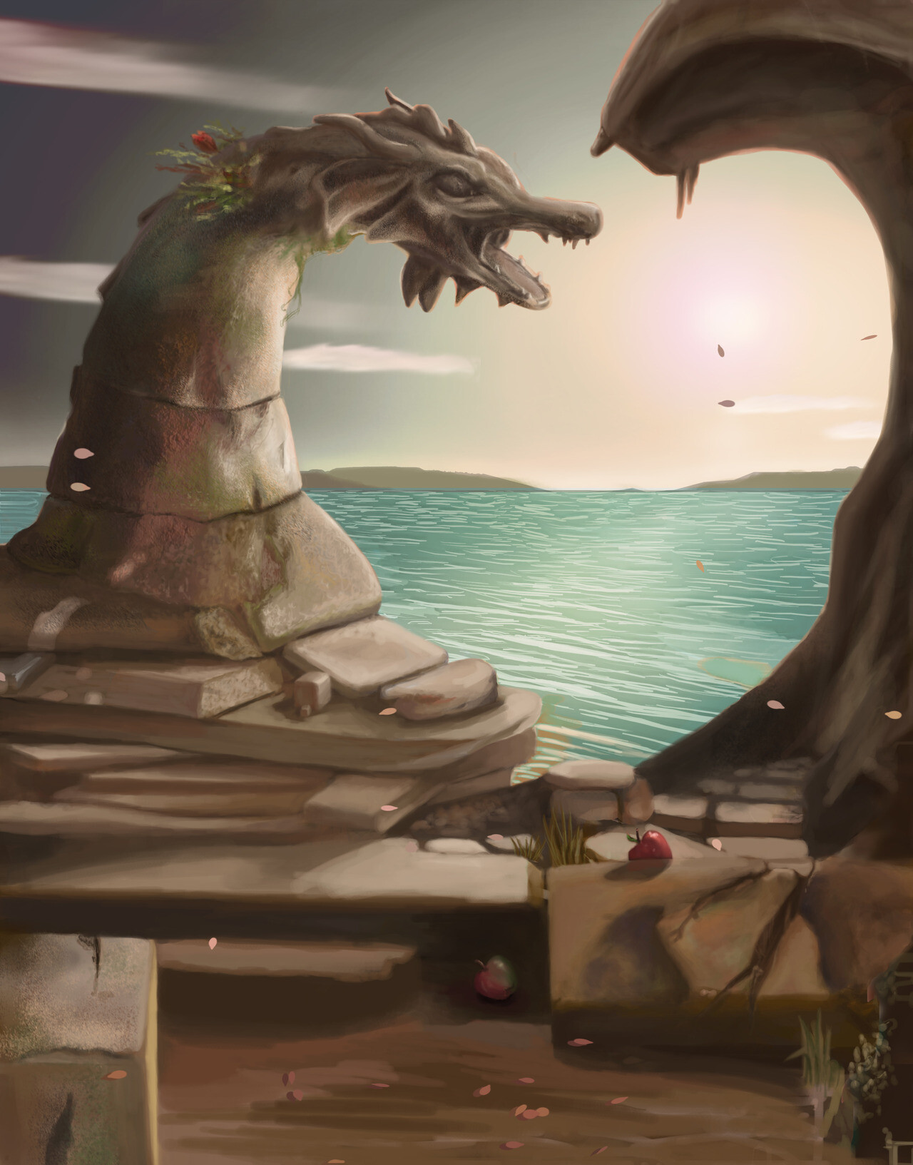 ArtStation - Stone Dragon