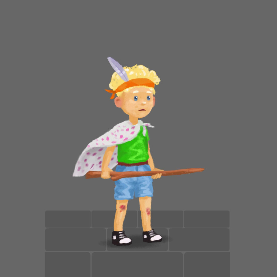 ArtStation - Boy. 2D game character animation.