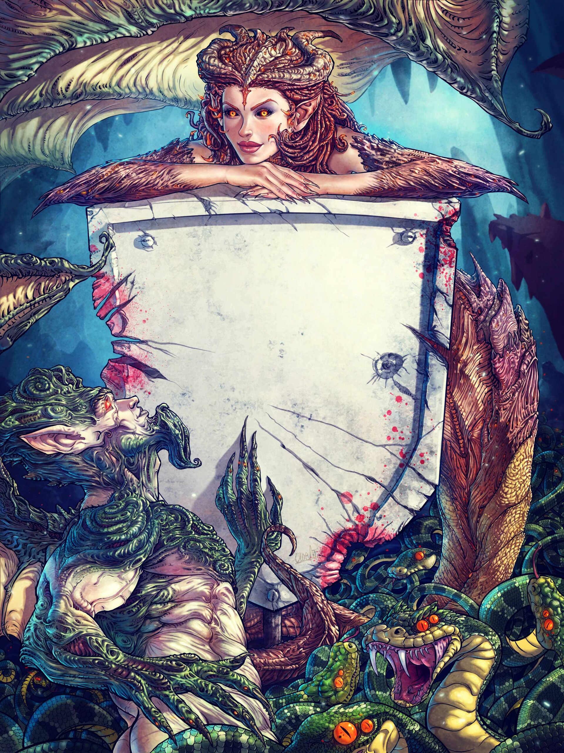 Noel Artwork - Monsters. Small Inventory - Book cover illustration