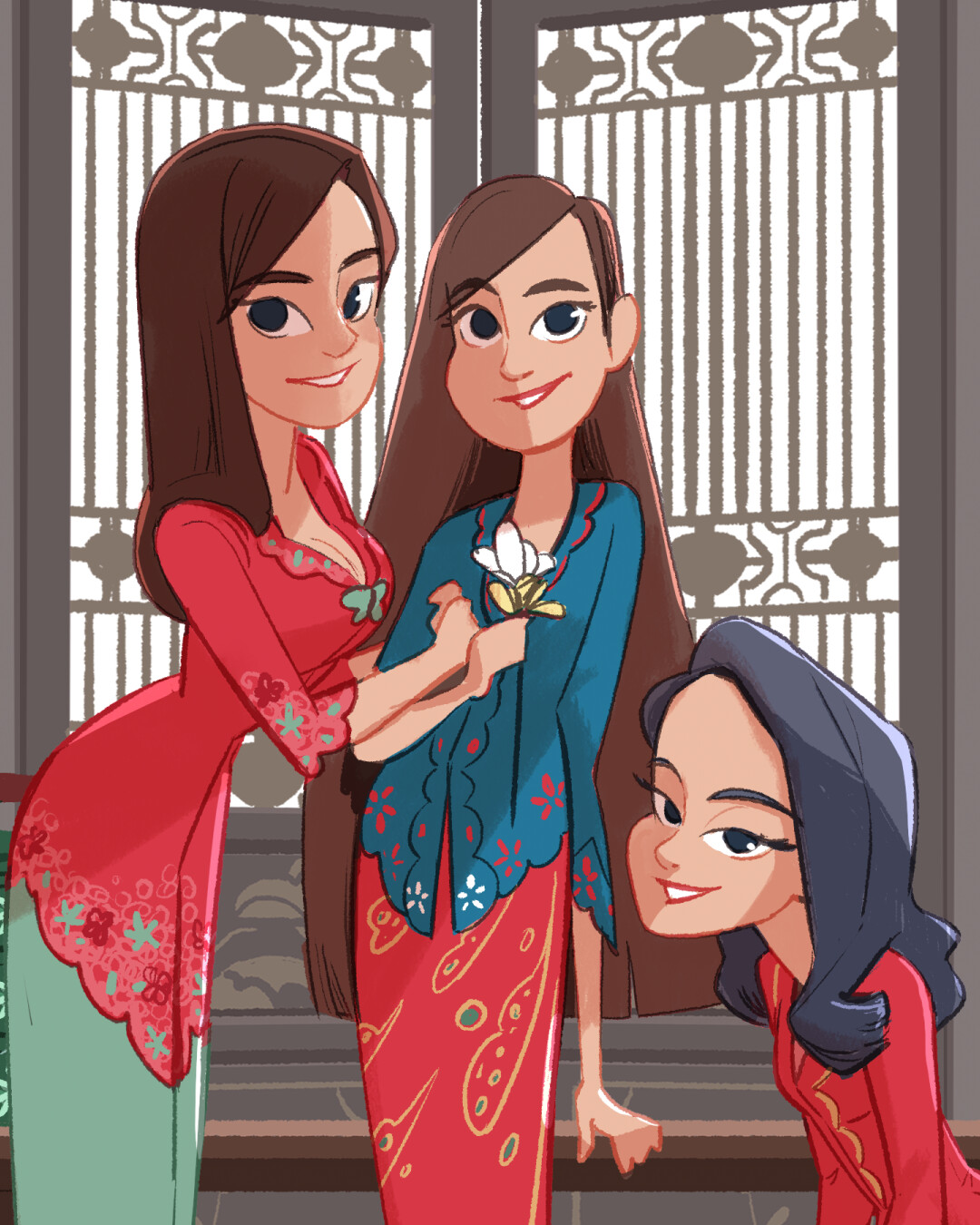 ArtStation - Sarong Kebaya girls