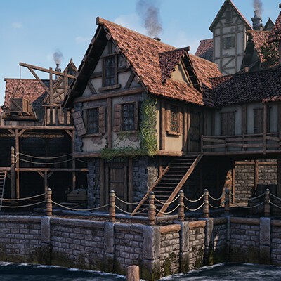 ArtStation - Medieval Docks