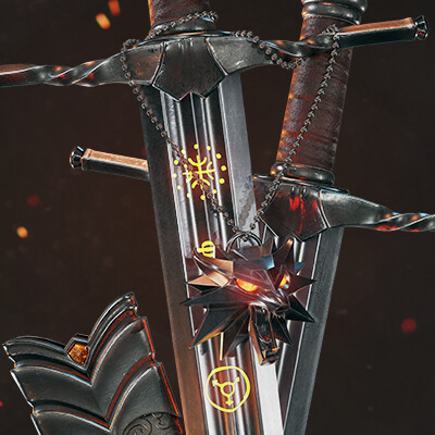 ArtStation - Witcher's Silver Sword