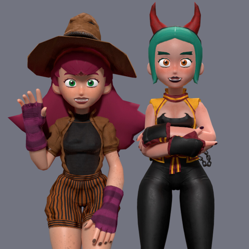 ArtStation - Witch Apprentice - Fighters