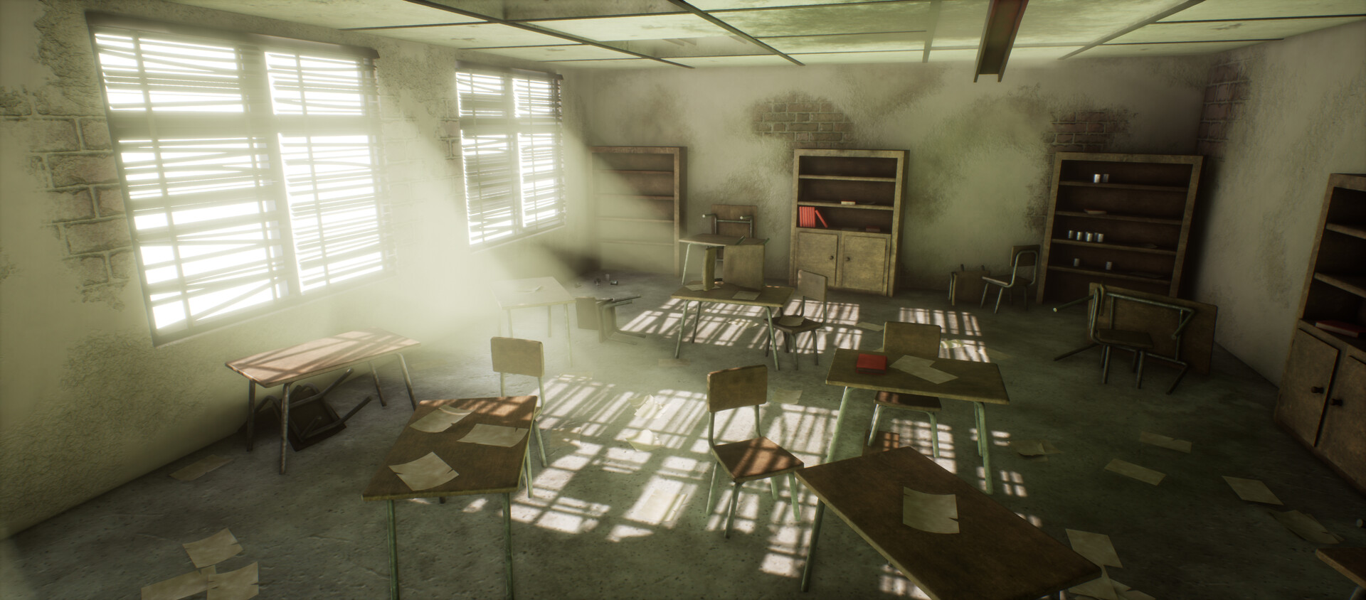 ArtStation - Apocalyptic School (Level Design)