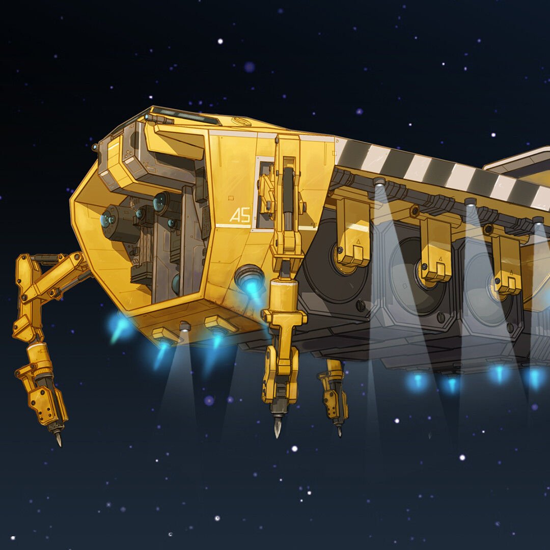 ArtStation - Asteroid Ore Miner