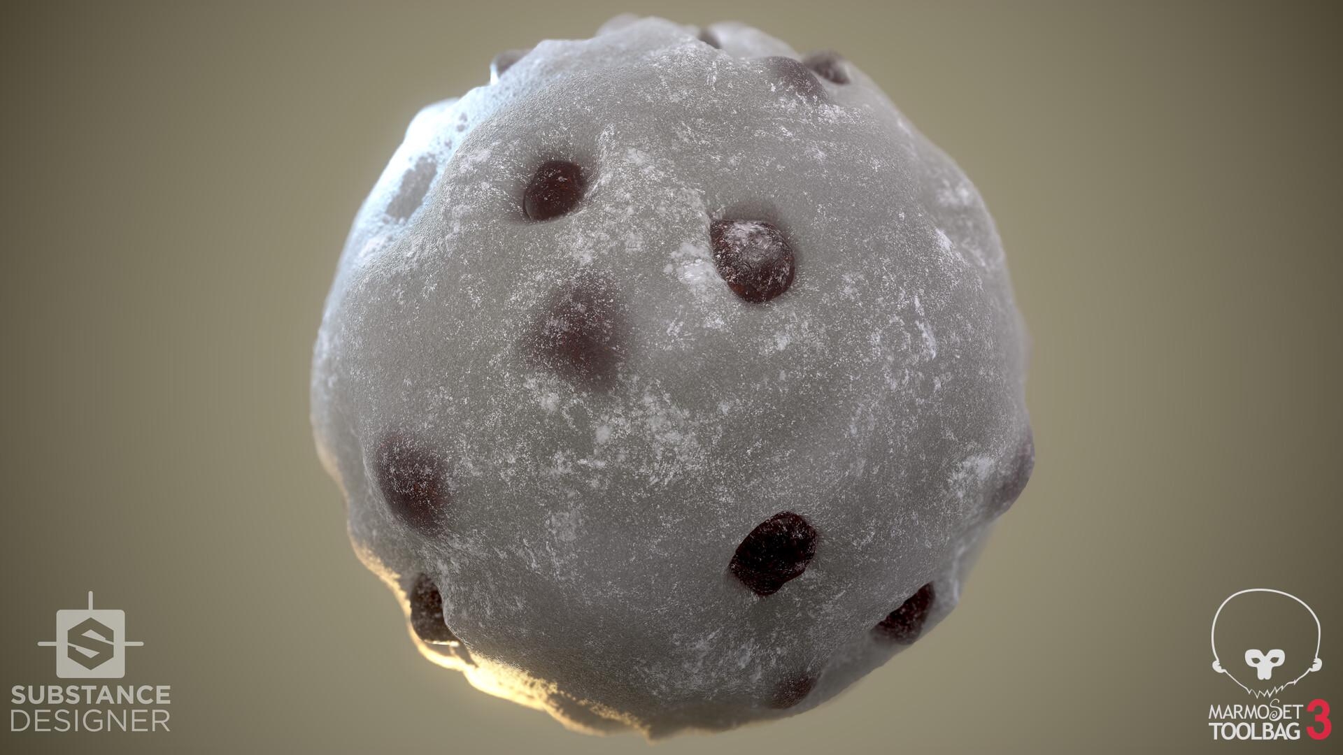 ArtStation - Japanese Daifuku Mochi (大福)