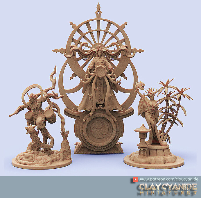 ArtStation - Japanese Mythology Miniatures