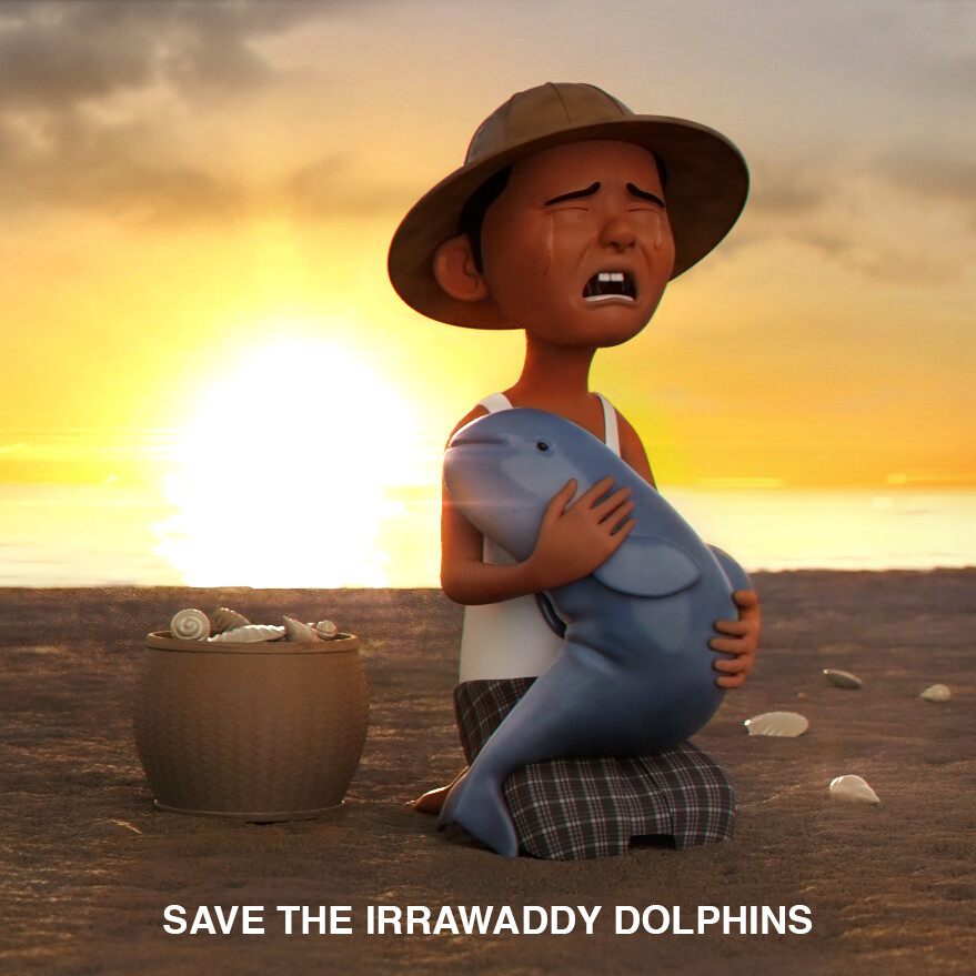 ArtStation - Save Irrawaddy's Dolphins