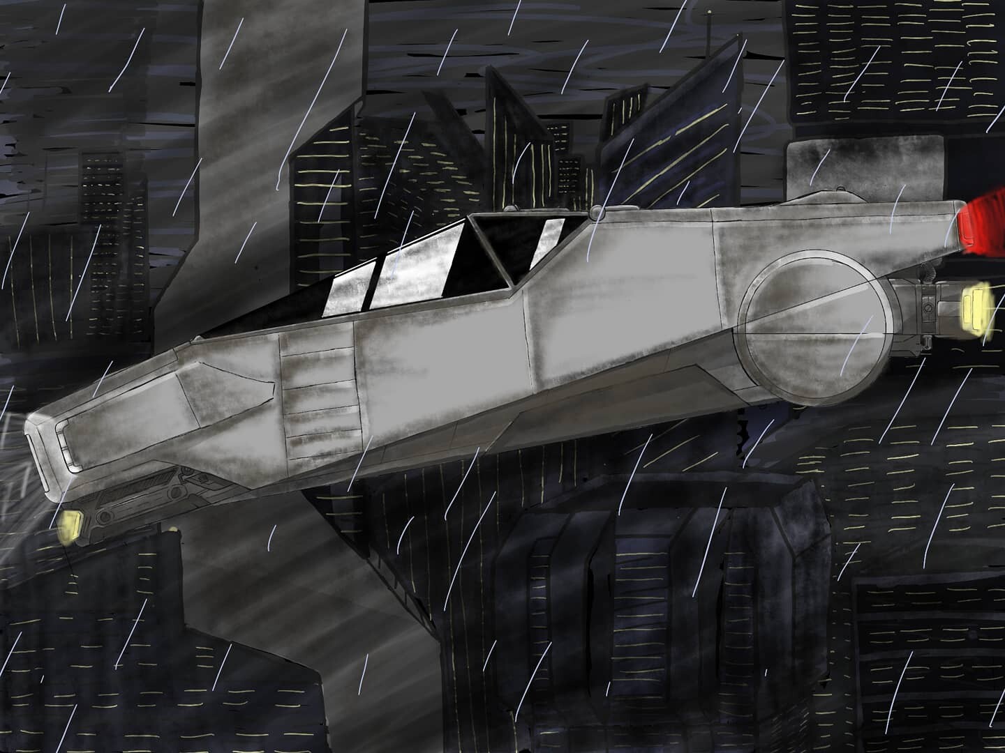 ArtStation - Cyberpunk Flying Car