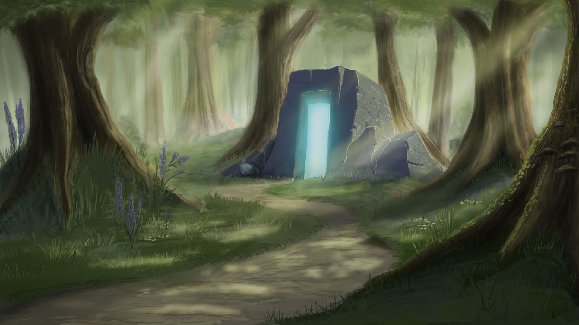 ArtStation - Wood portal