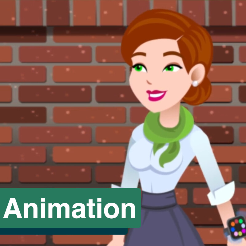 ArtStation - Flat character animation