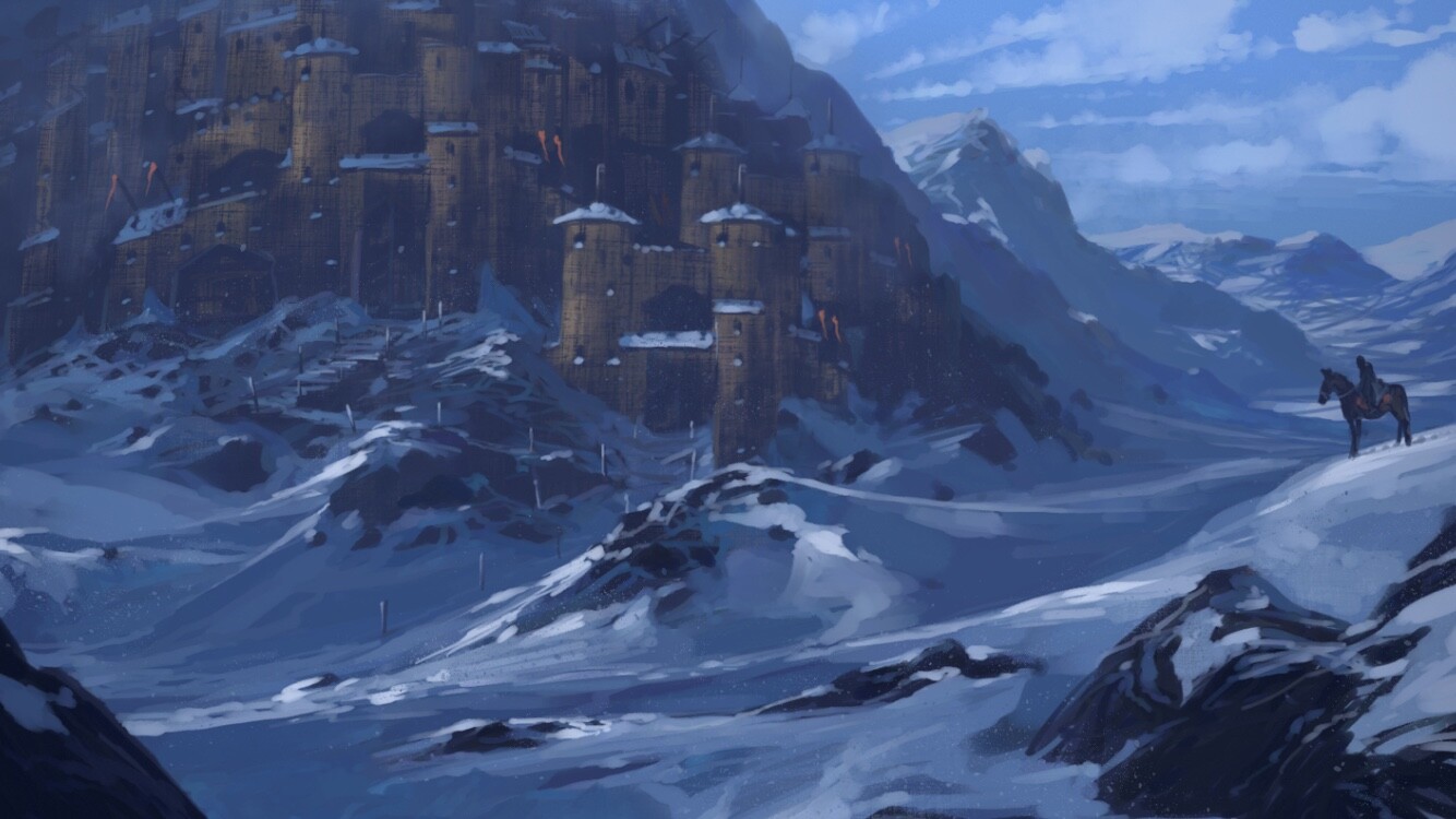ArtStation - Snowy castle