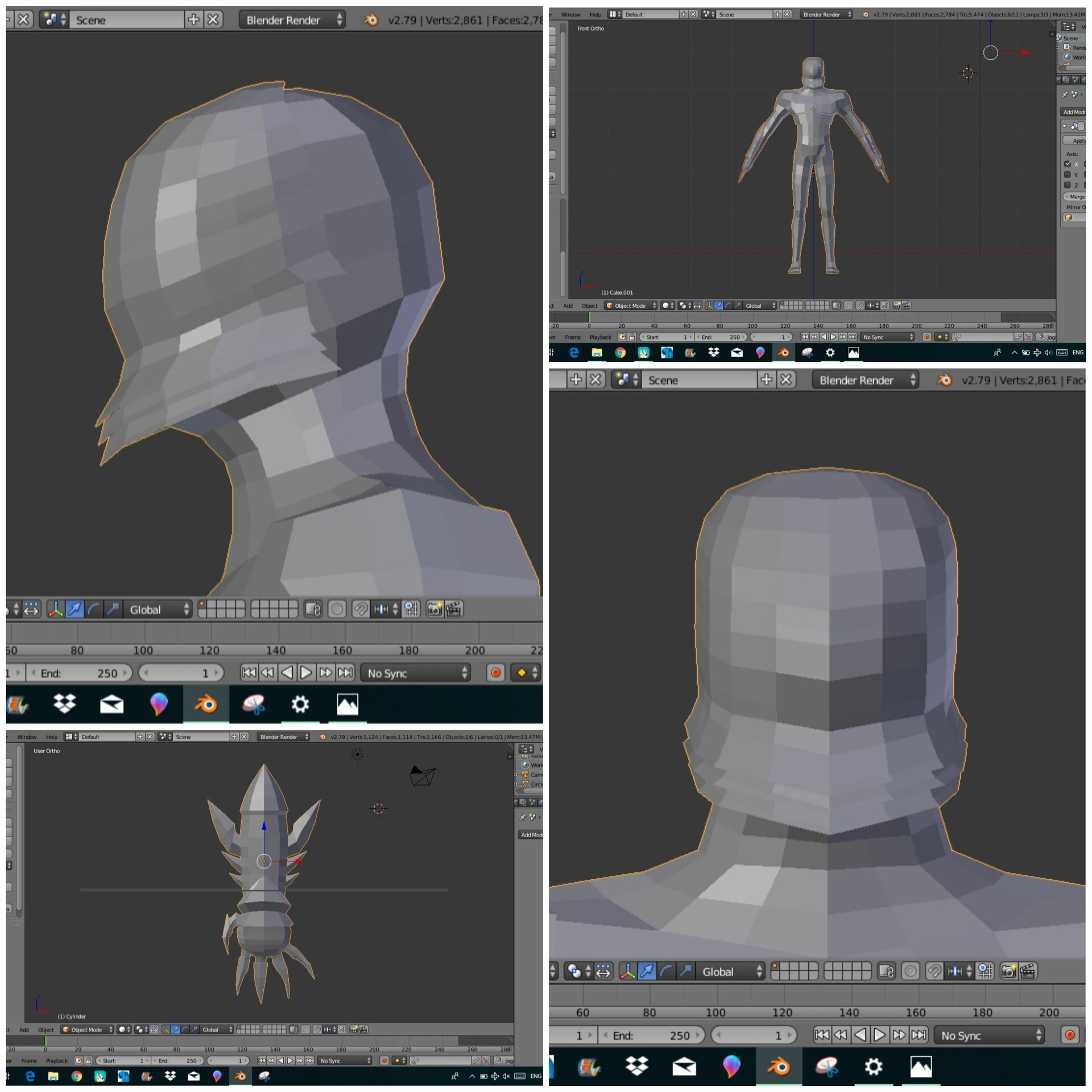 ArtStation - [Blender] Buff Knight w Spike Hands
