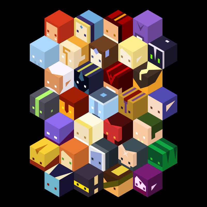 ArtStation - Cube Heroes