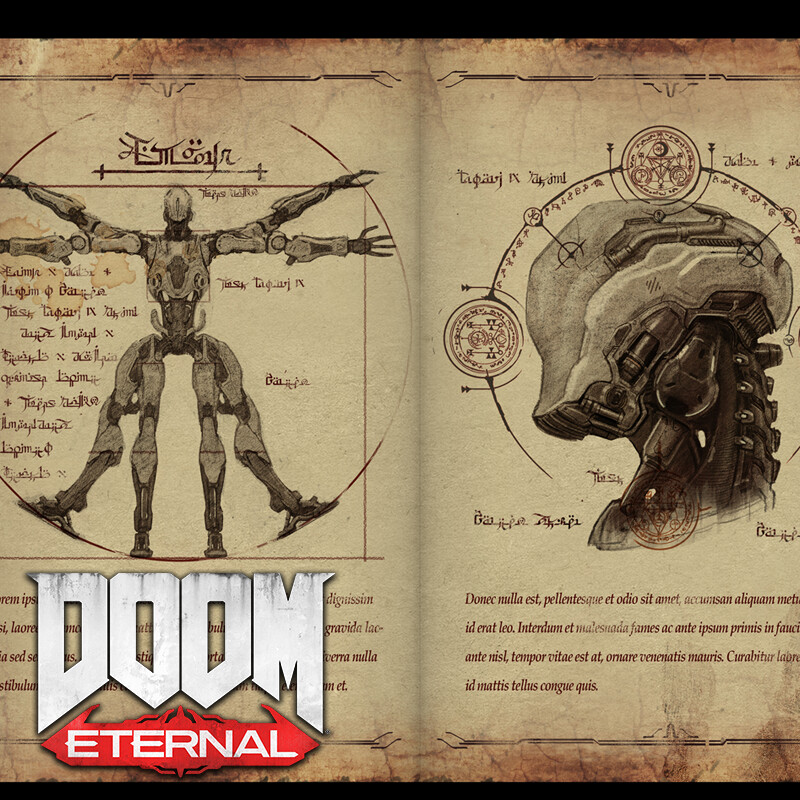 ArtStation - DOOM Eternal - Collector's Edition Lorebook