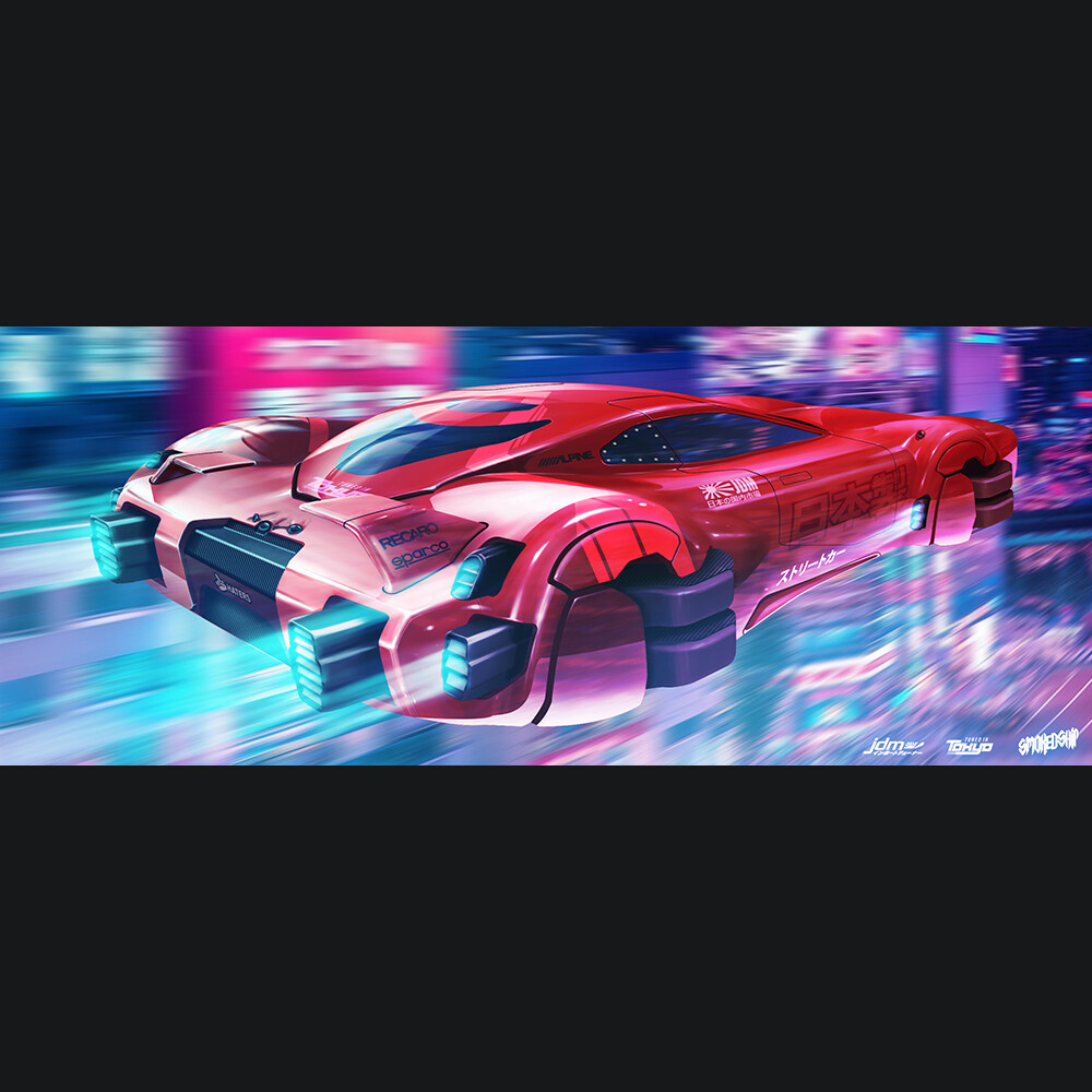 ArtStation - Jet-Racer Prototype : JDM Tuner Variant
