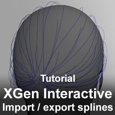 ArtStation - xGen interactive - import and export curves to edit