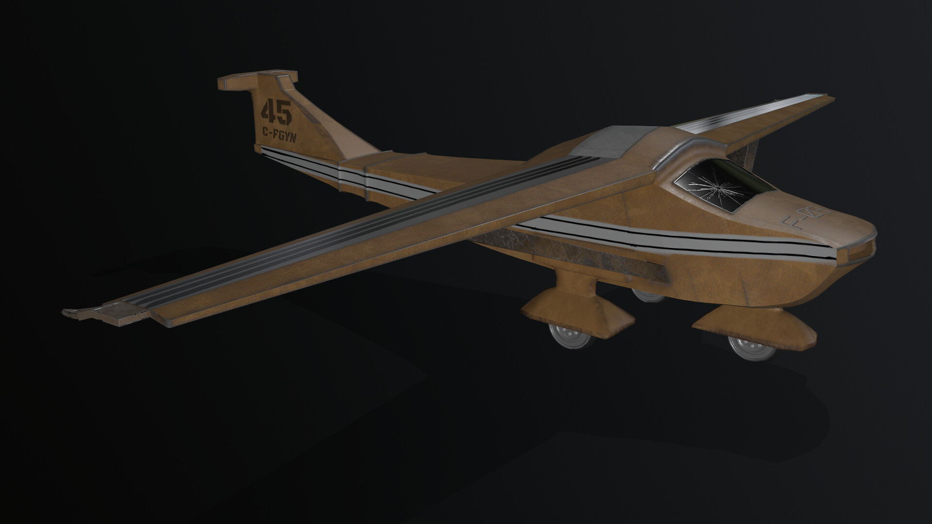 ArtStation - Old Chartered Plane