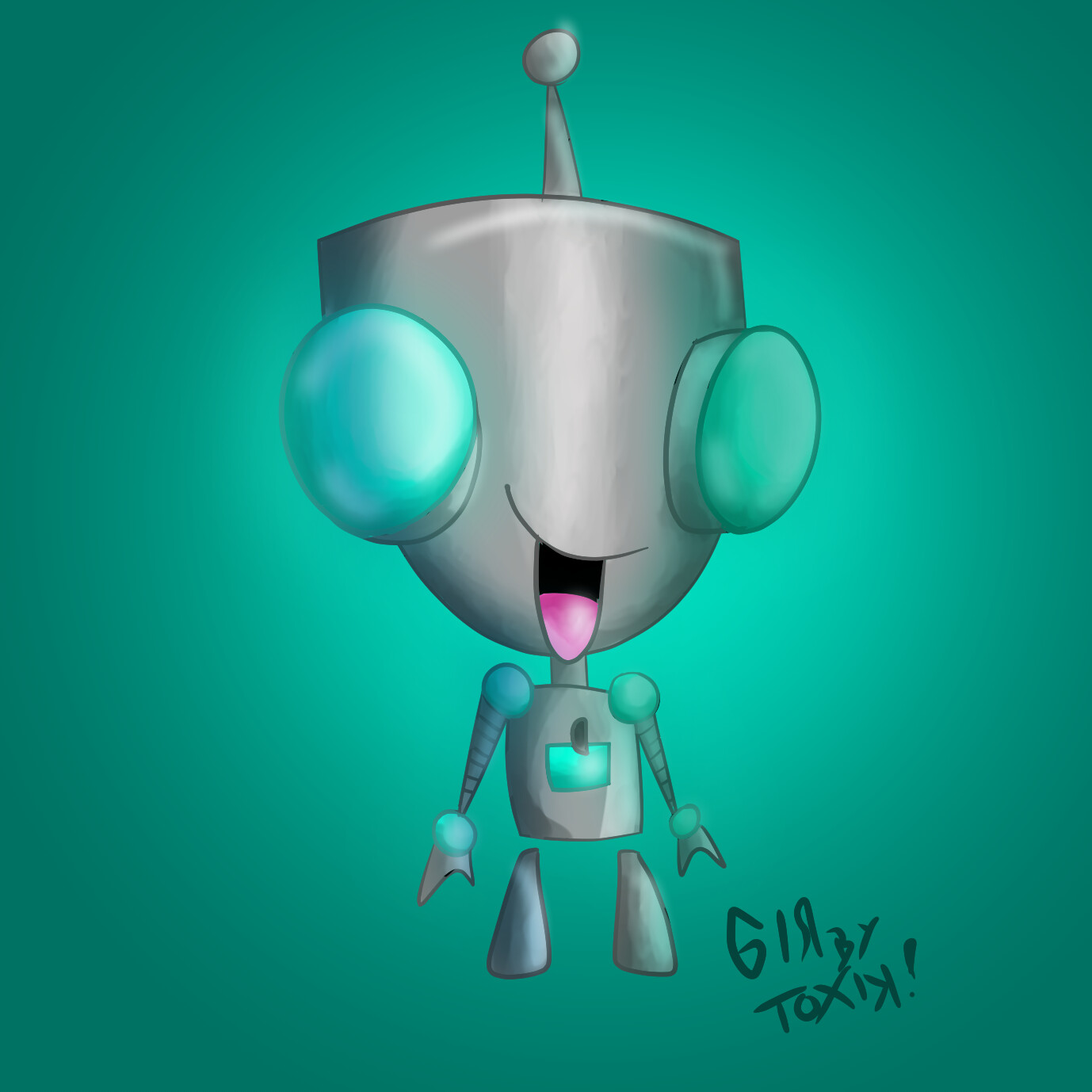 ArtStation - Gir Bot - (Invader Zim FanArt)