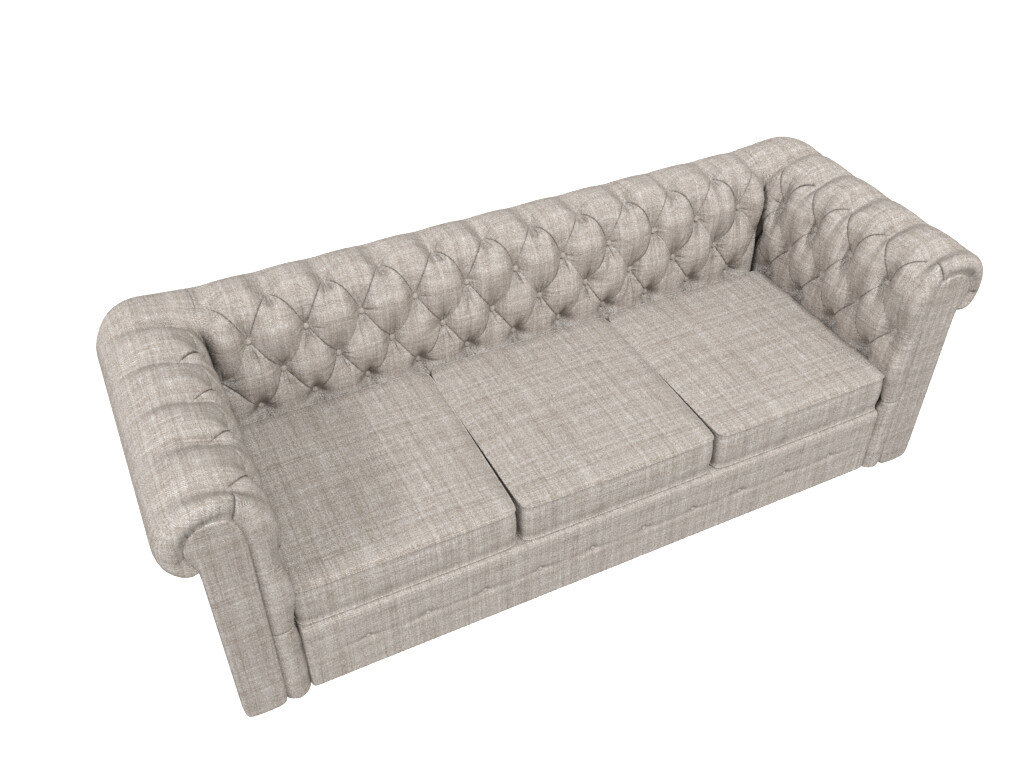 ArtStation - LowPoly Sofa Model