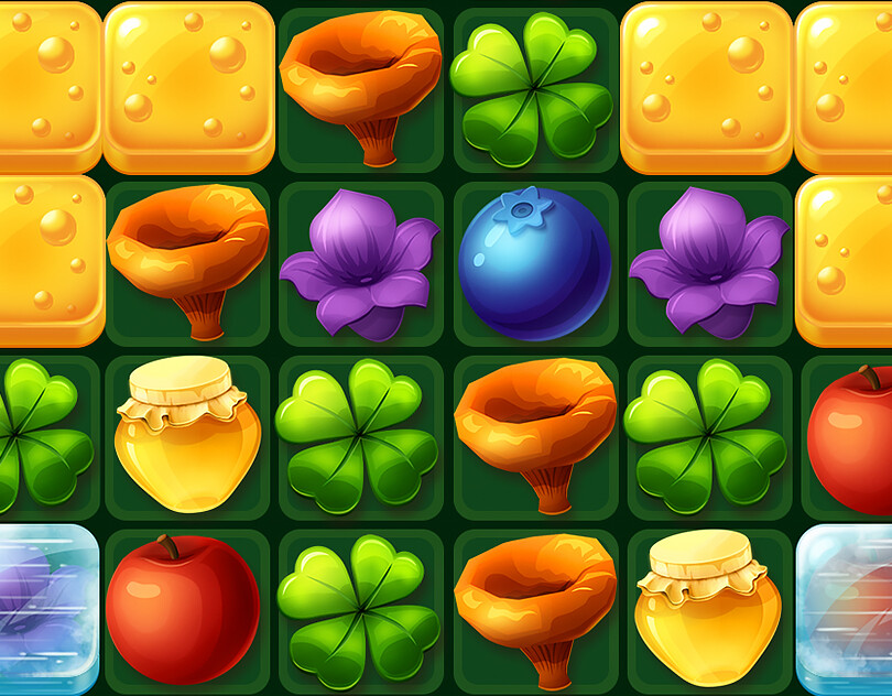 ArtStation - Full Forest Match 3 GUI Pack