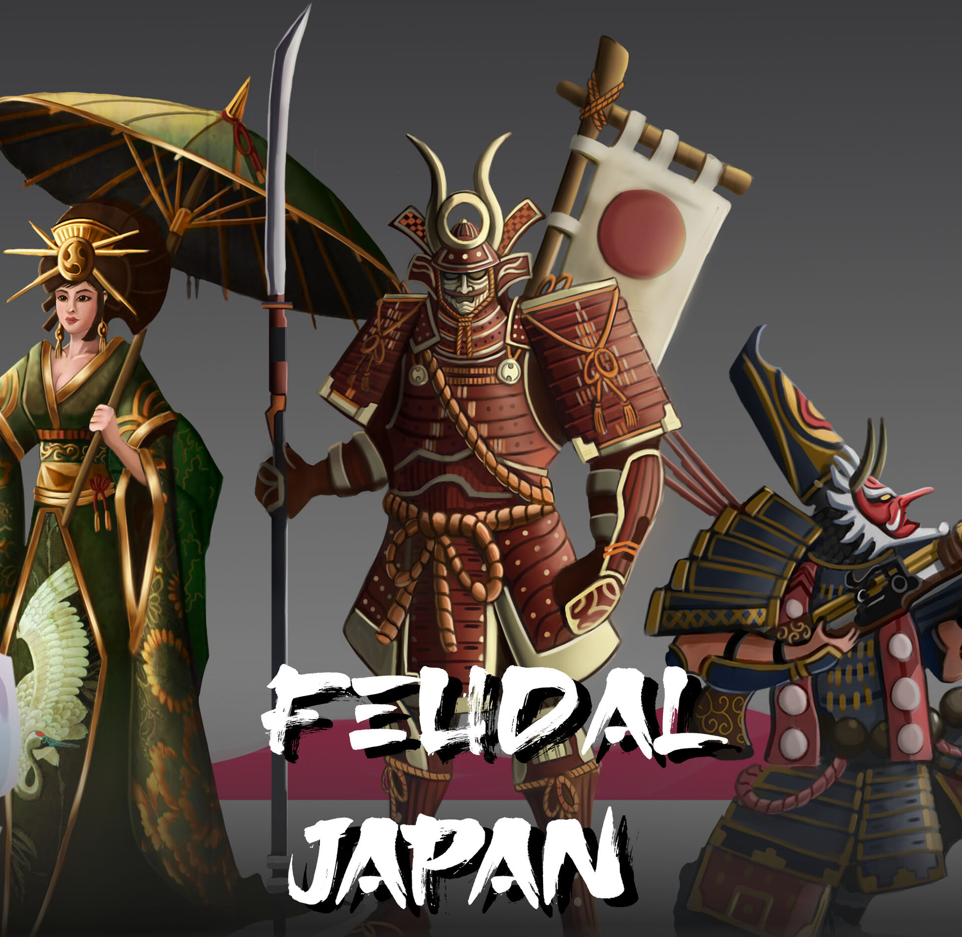 ArtStation - Feudal Japan Character Concepts
