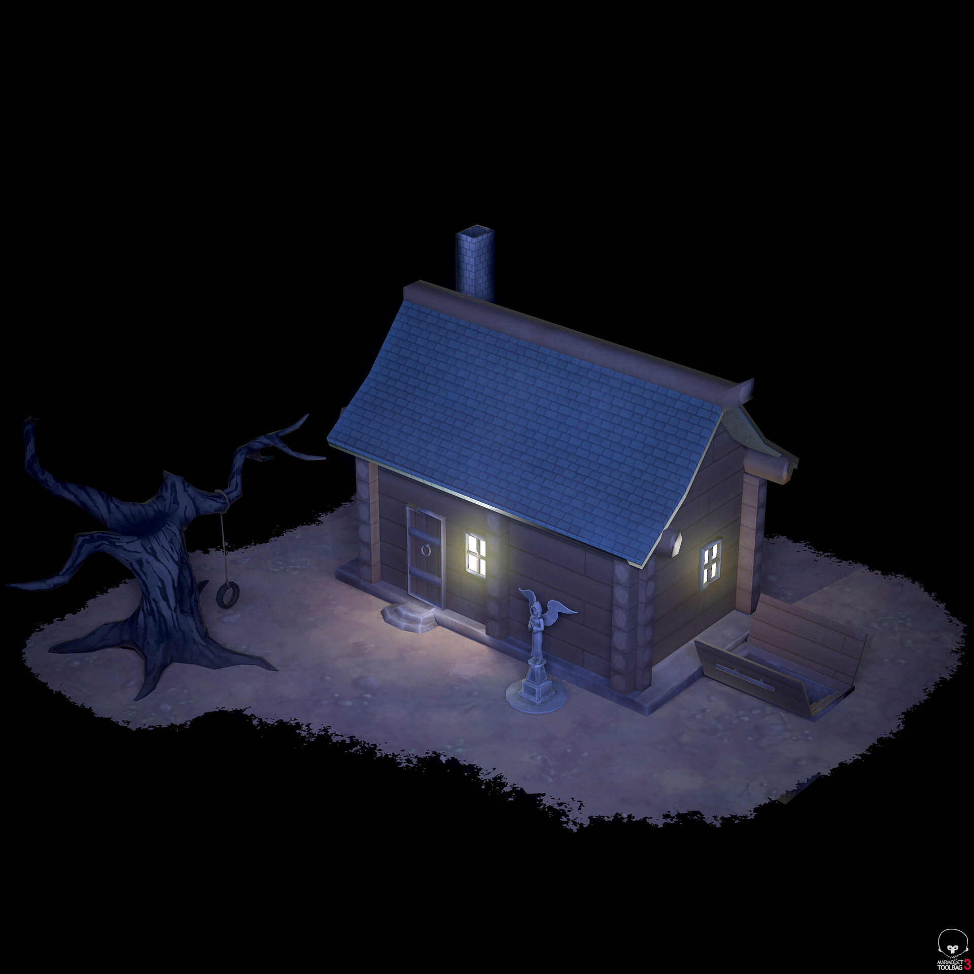 ArtStation - diorama de casa