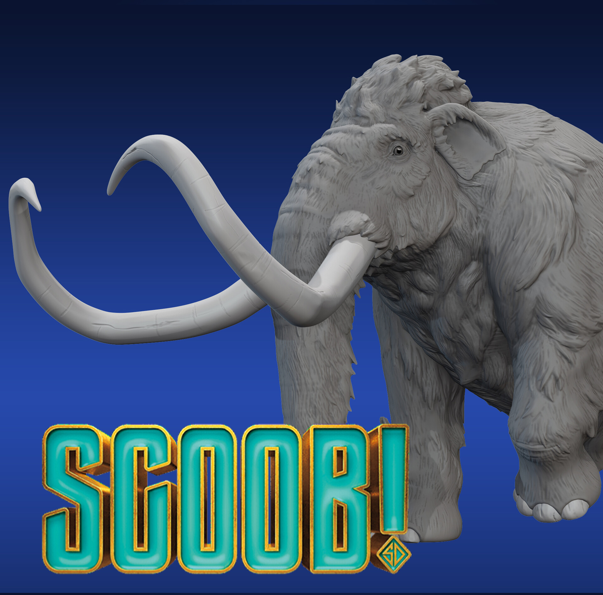 ArtStation - SCOOB! Mammoth Concept Sculpt