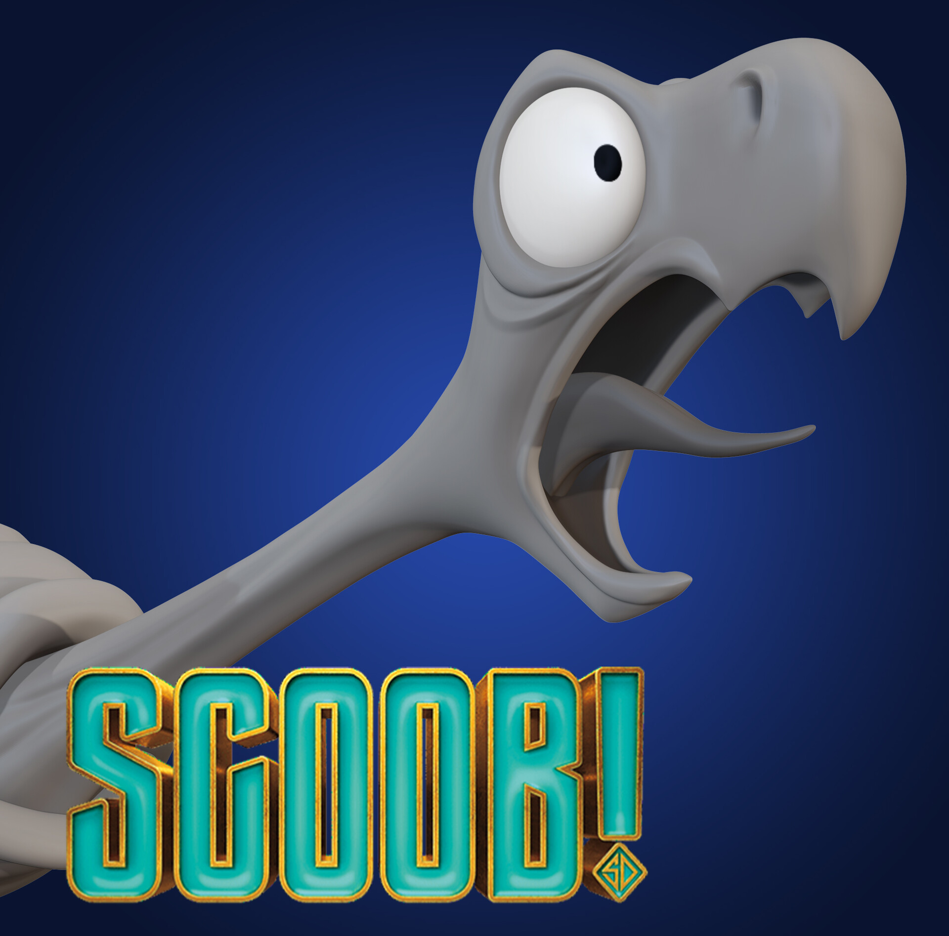 Kevin Taylor 3D Artist - Scoob! Turtle Trumpet Sculpt