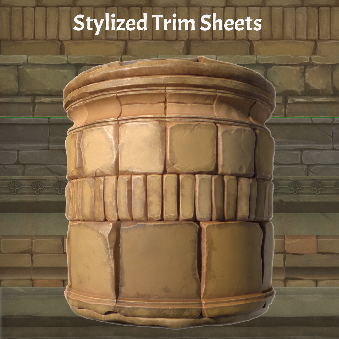 ArtStation - Stylized Trim Sheets