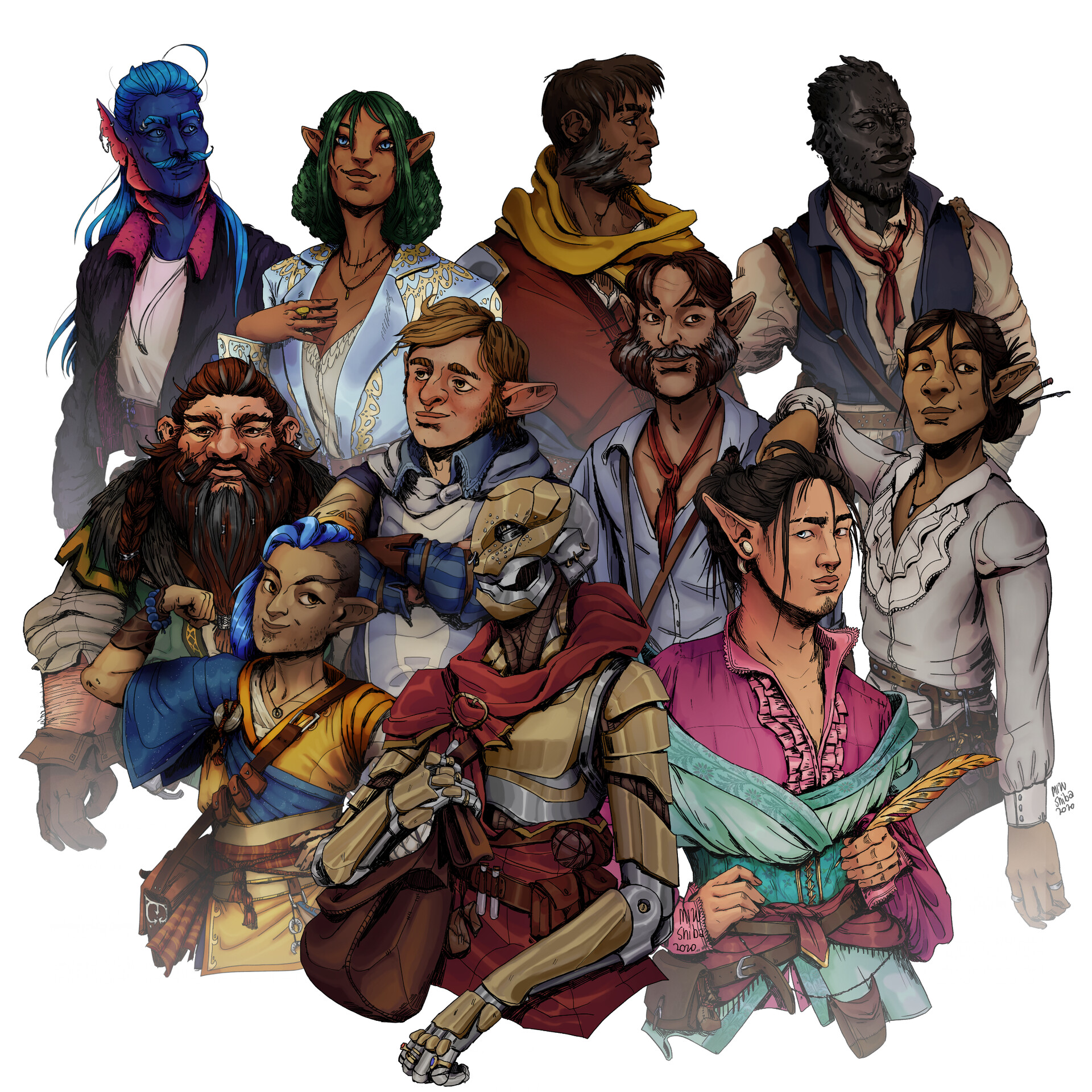 ArtStation - Dark Dice Podcast Character work