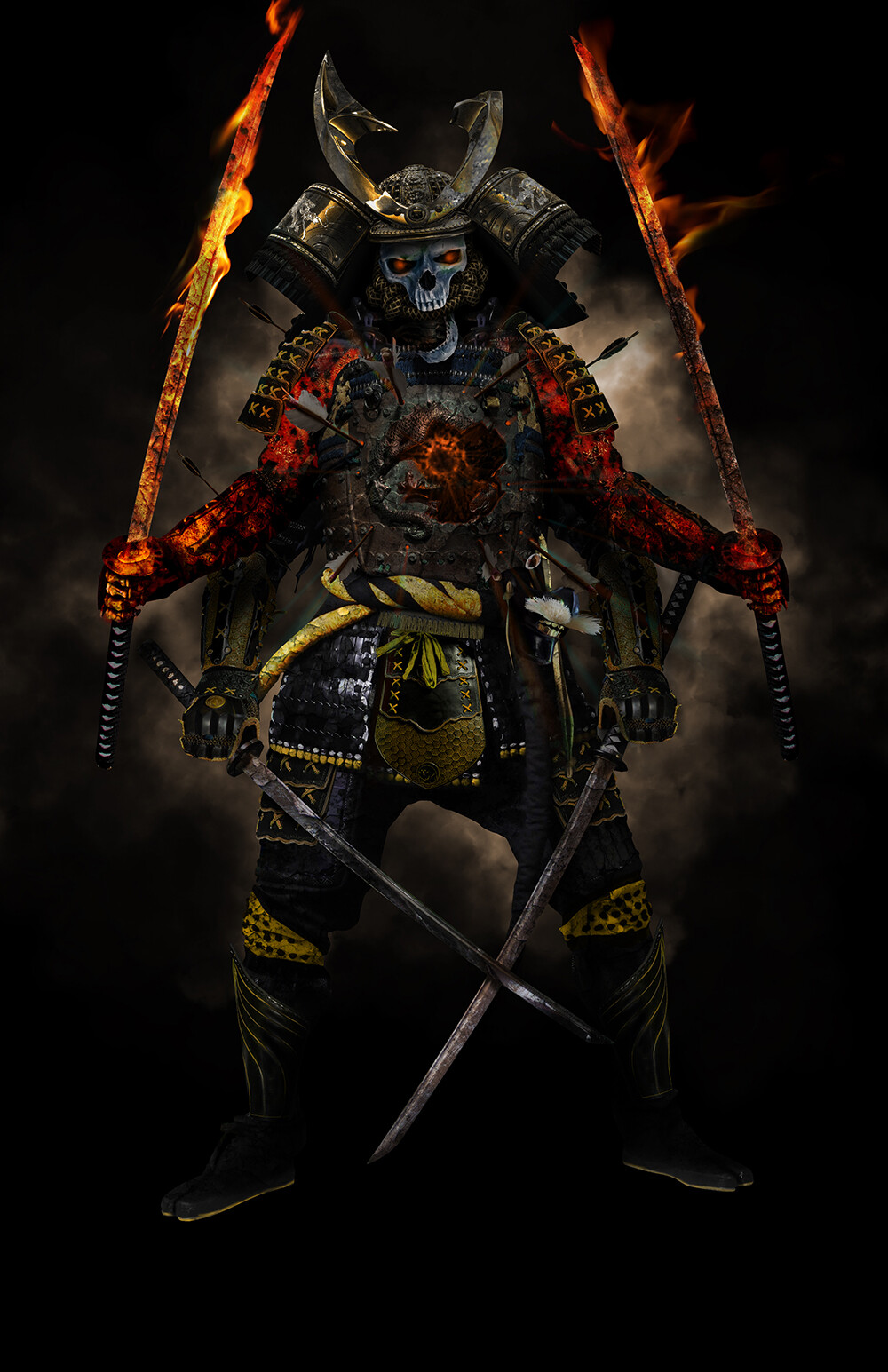 ArtStation - Zombie Samurai Berserker