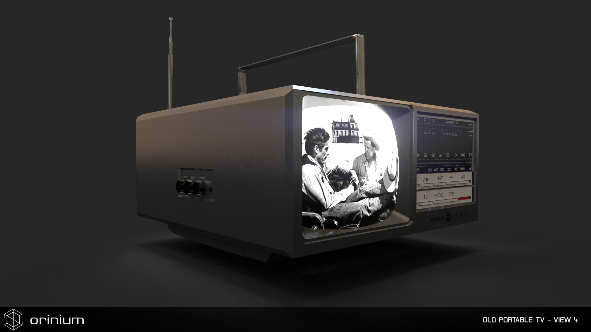 ArtStation - Mini Portable TV from 80's