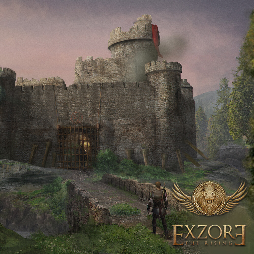 ArtStation - "Exzore: The Rising" : Small Bandit Fort, Crossroads.