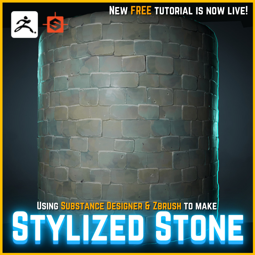 ArtStation - How to EASILY Create Stylized Stone Using Zbrush ...