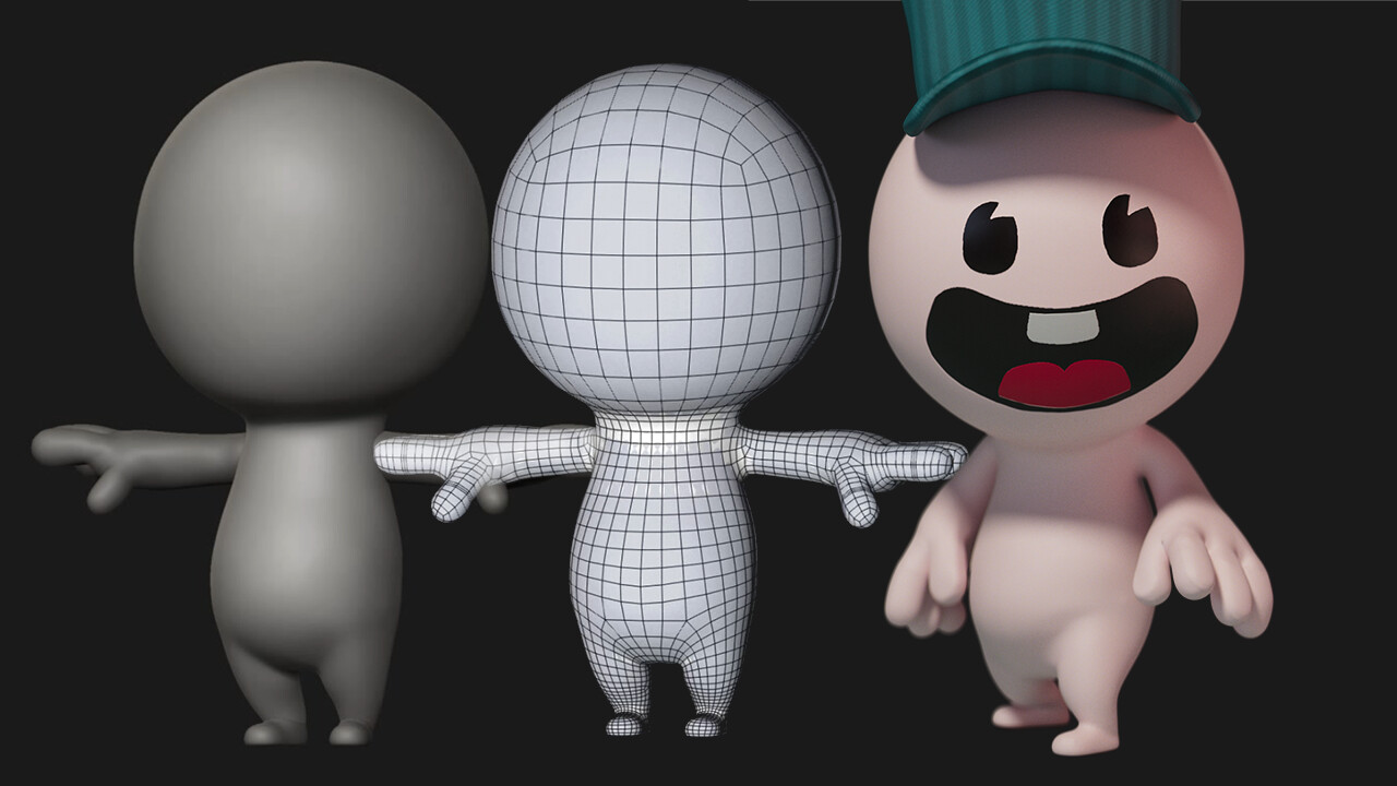 ArtStation - Simple 3D Cartoon Character