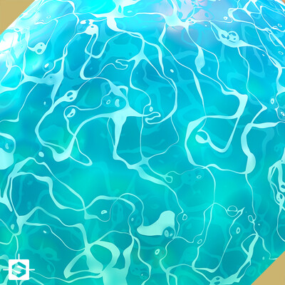 ArtStation - Stylized Texture Exploration : Water