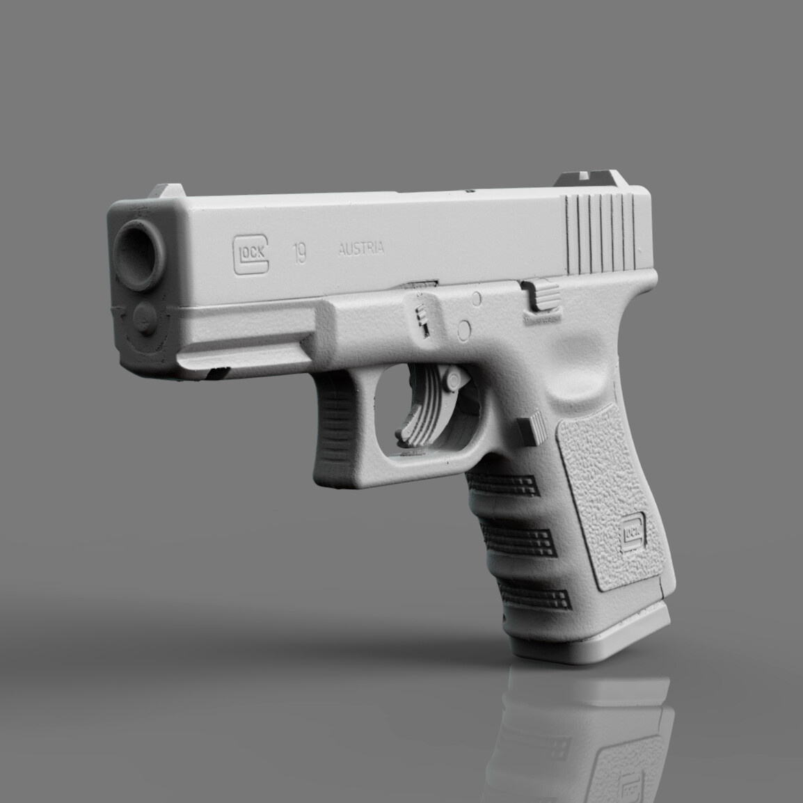 ArtStation - Handgun Replica 3D scan