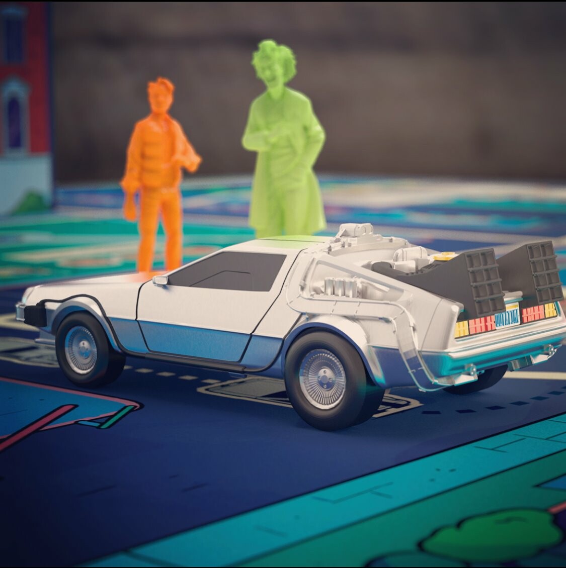 ArtStation - DeLorean Time Machine - Board Game Piece