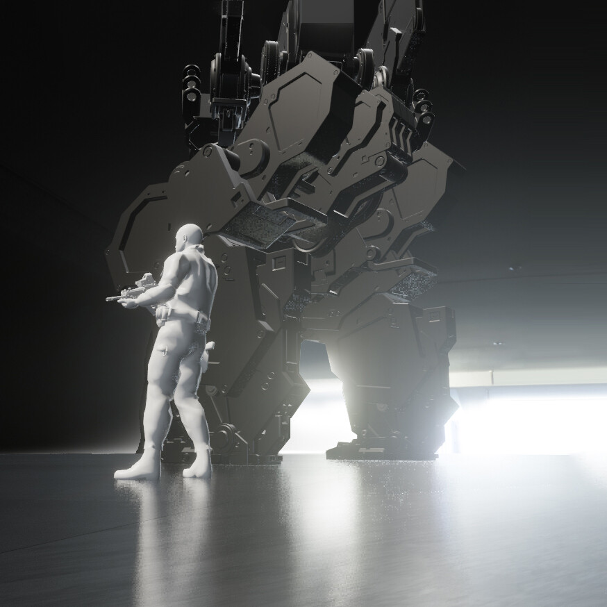 ArtStation - Battle armored robot