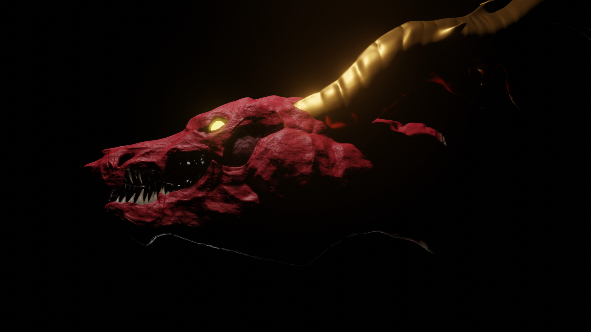 ArtStation - The Crimson Dragon (Angelus) Head