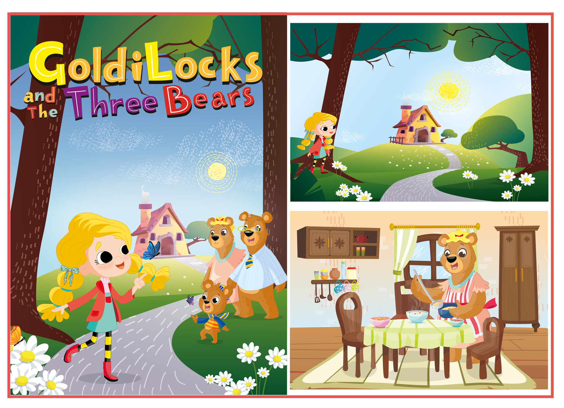 ArtStation - goldilocks and the three bears